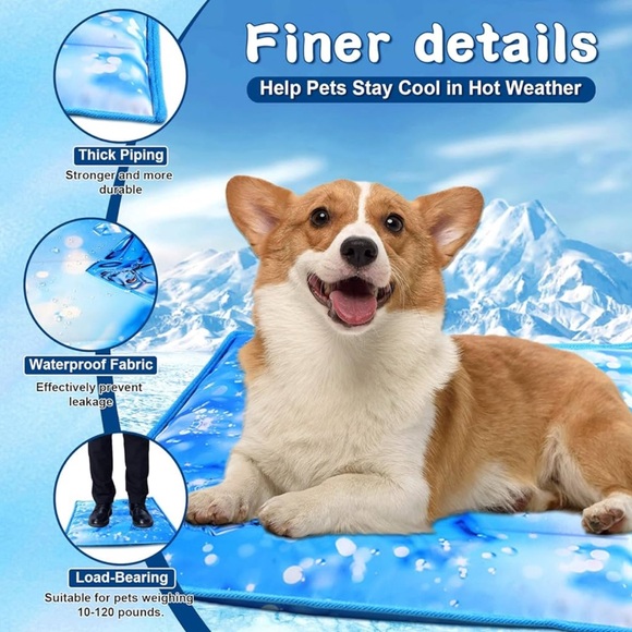 Dog | New Washable And Portable Cooling Dog Mat For Pet Less Than 3lbs ...